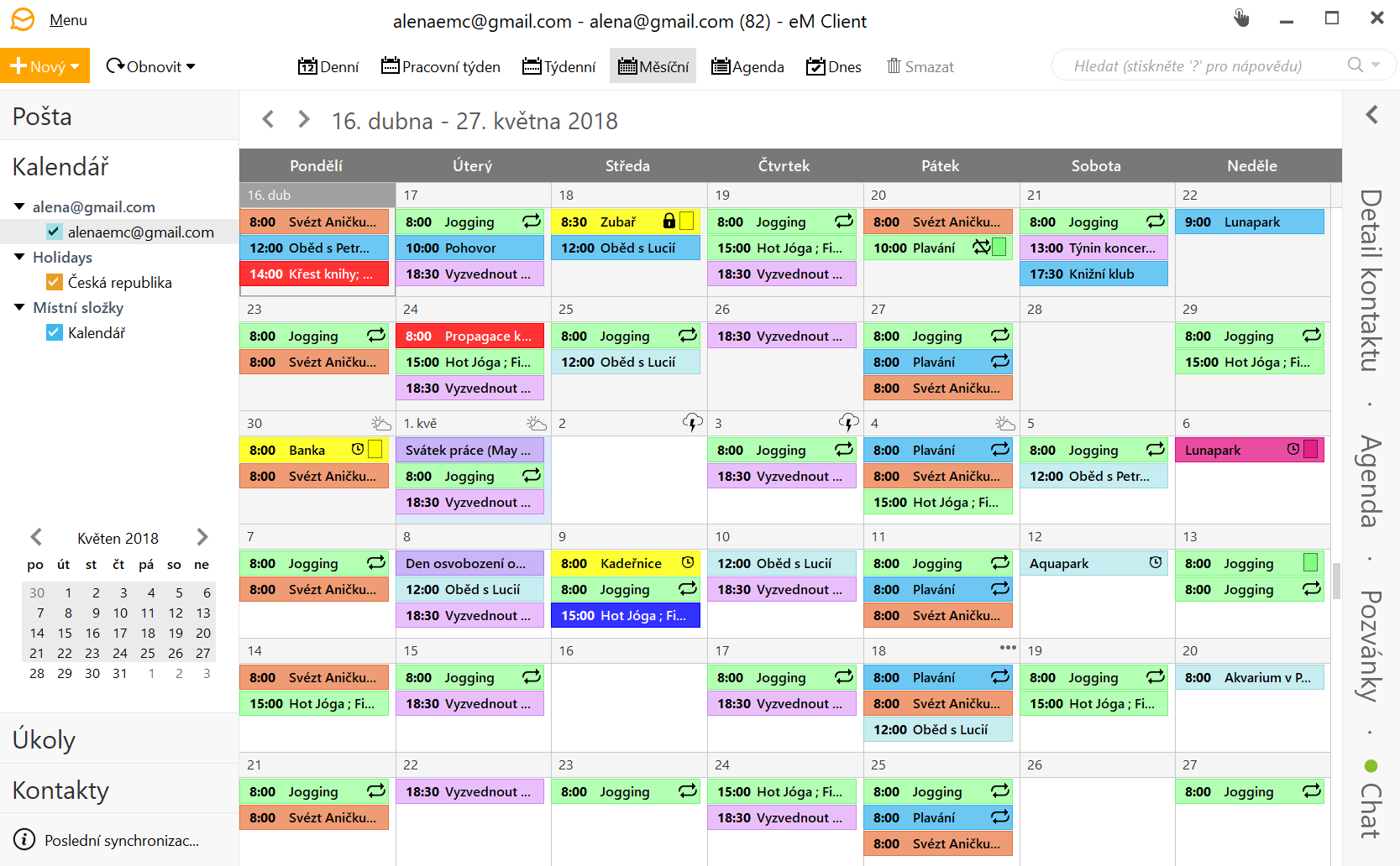 Kalendář a Úkoly | eM Client